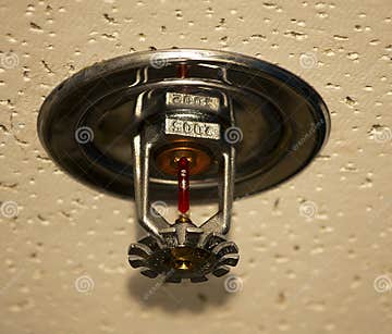 Ceiling Fire sprinkler stock image. Image of fire, metal - 20679535