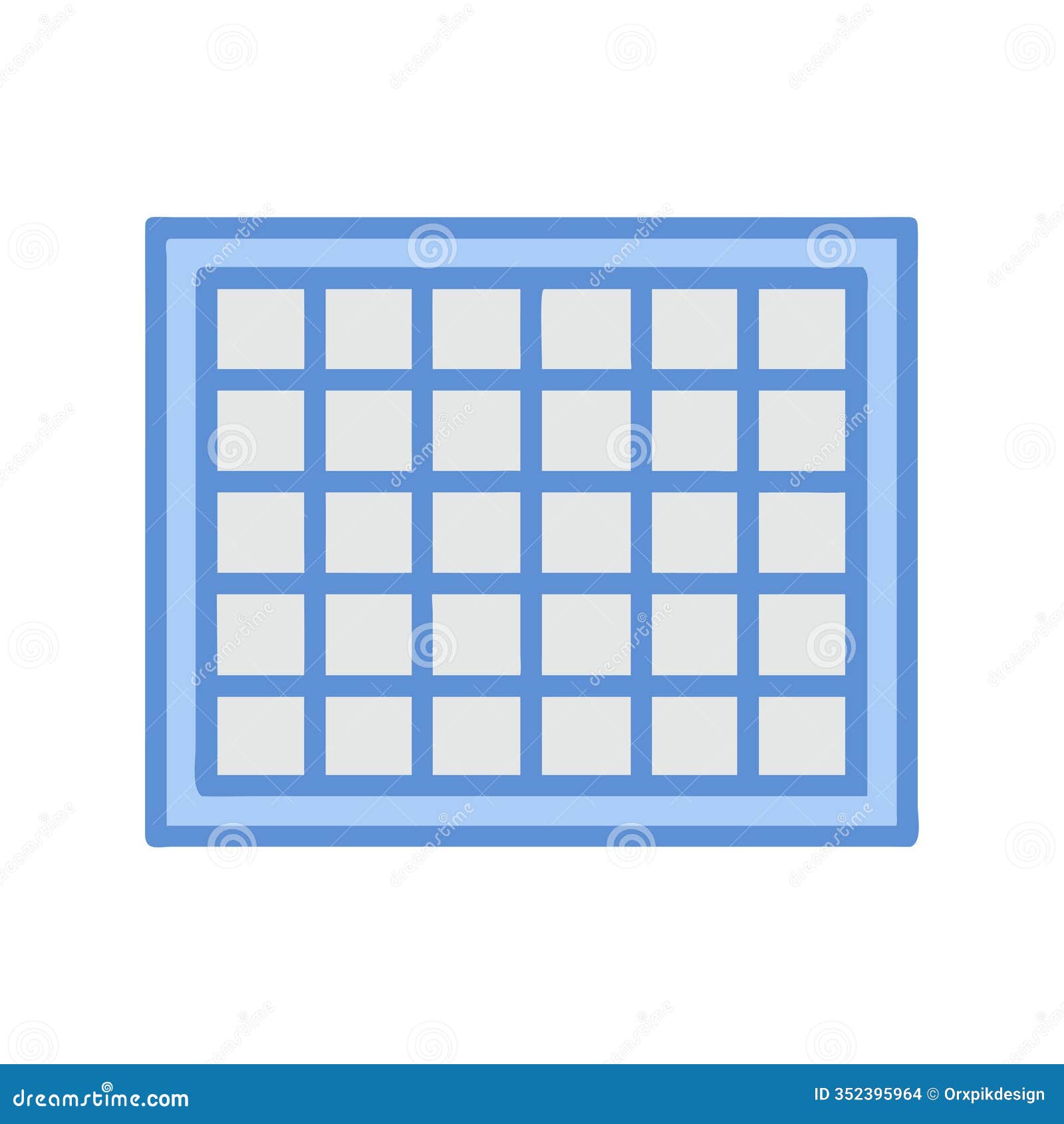 Ceiling Grid Design Icon Representation Stock Illustration ...