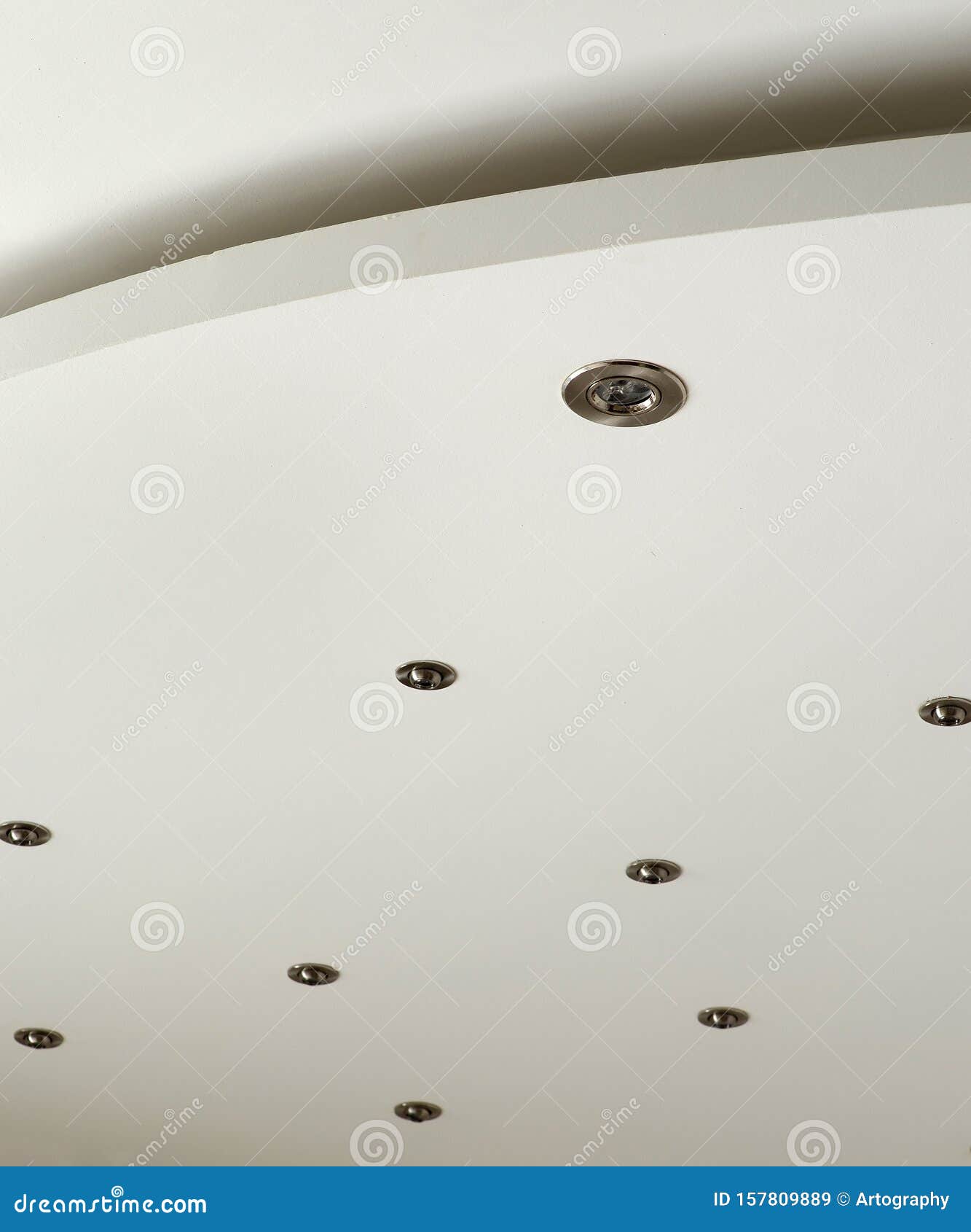 Ceiling halogen spots stock image. Image of halogen - 157809889
