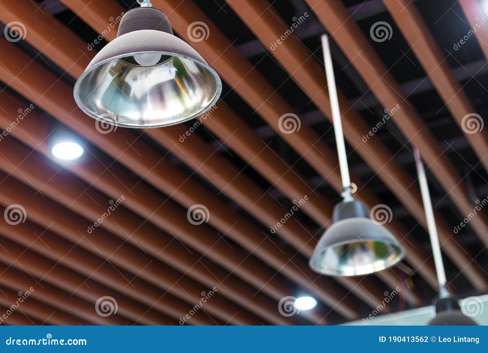 Ceiling with a Hanging Lamp Stock Photo - Image of elegance, electric ...