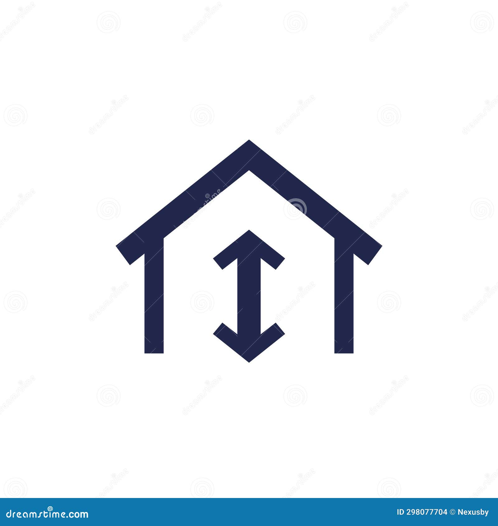 Ceiling Height Icon, Vector Pictogram Stock Vector - Illustration of ...