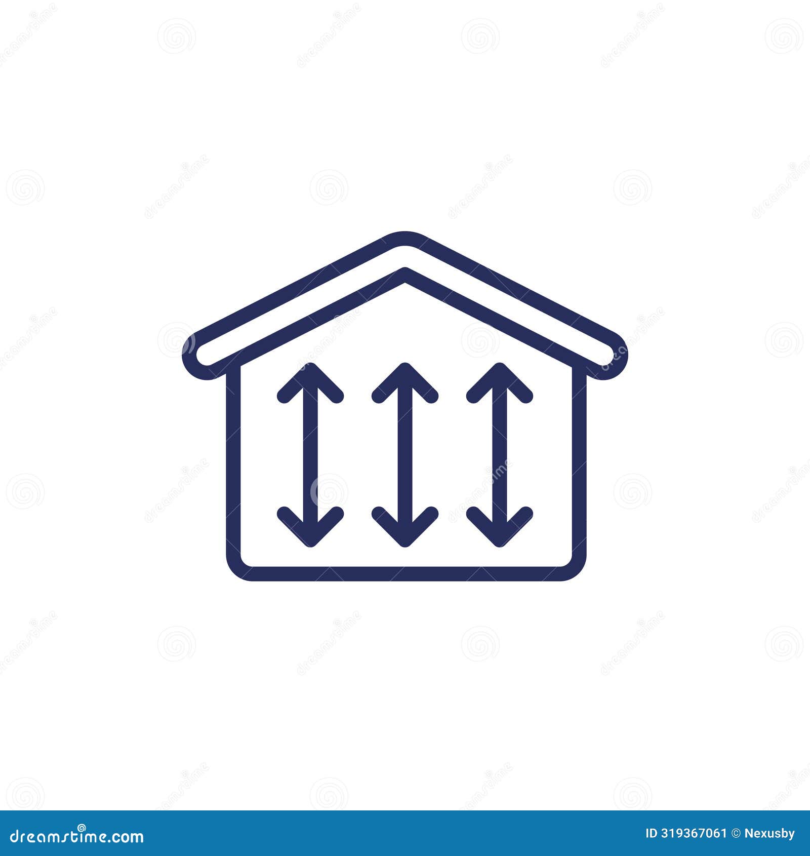 Ceiling Height Icon, Vector Pictogram | CartoonDealer.com #298077704