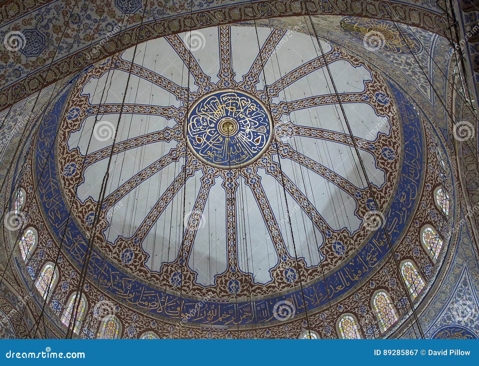 Ceiling Inside he Blue Mosque Editorial Photography - Image of ceiling ...