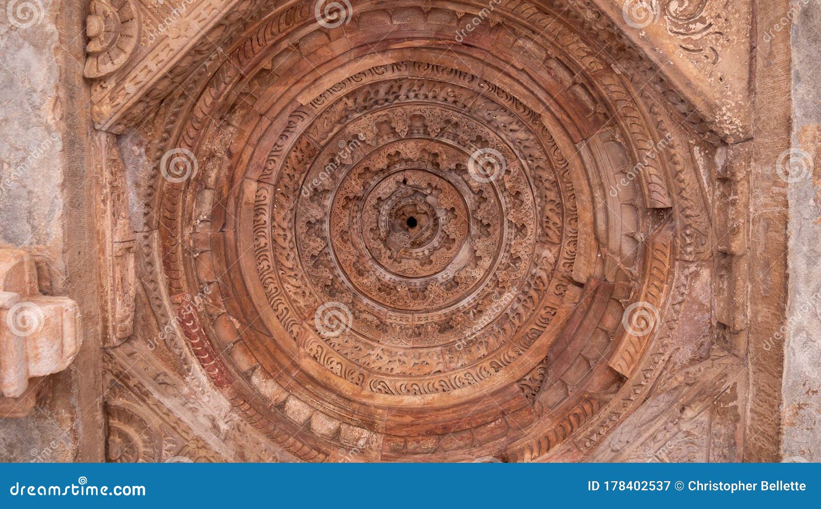 Ceiling Inside a Building at Qutub Minar Complex in Delhi Stock Image ...