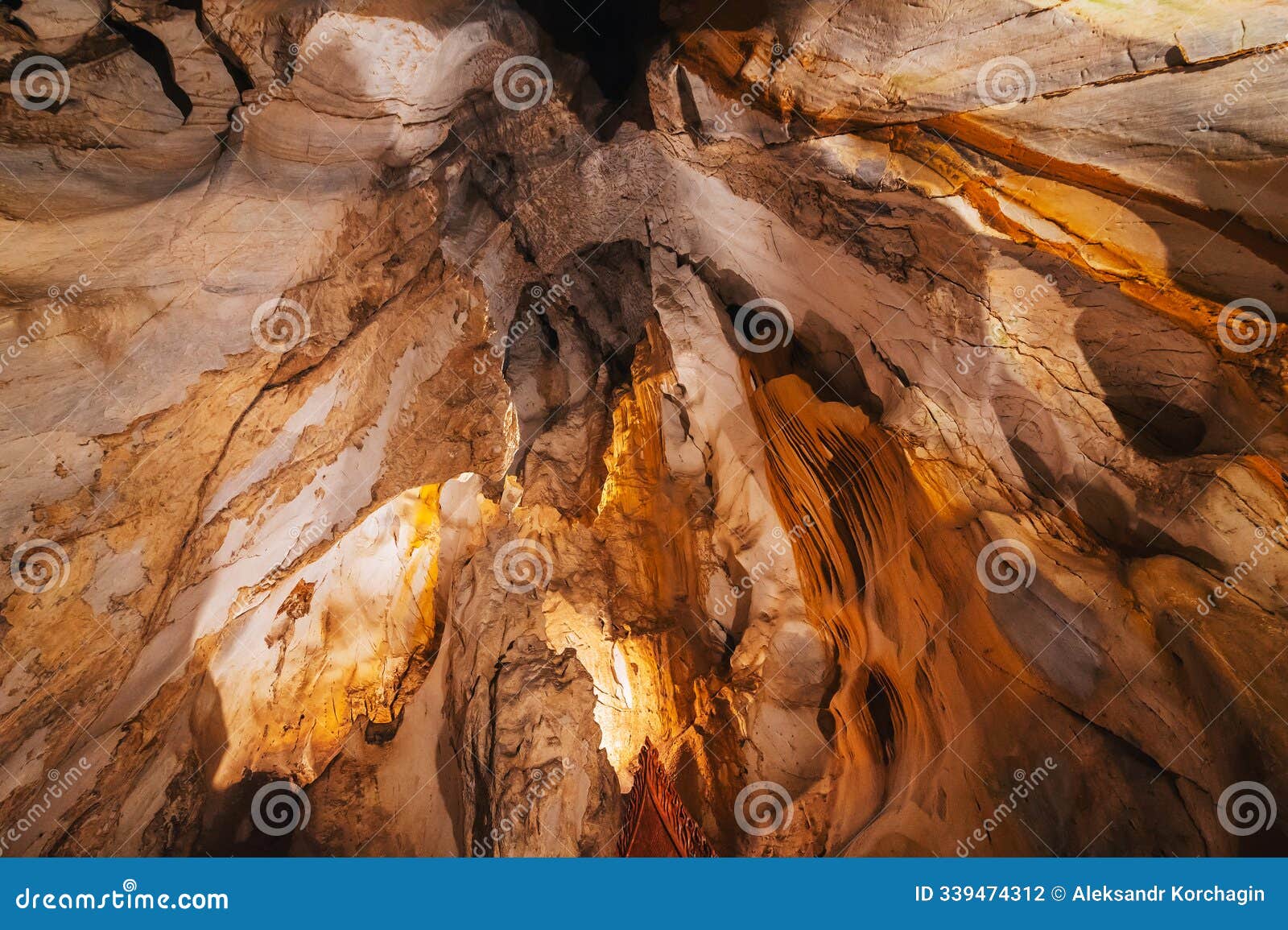 Ceiling Inside a Limestone Cave in Marble Mountains in Da Nang in ...