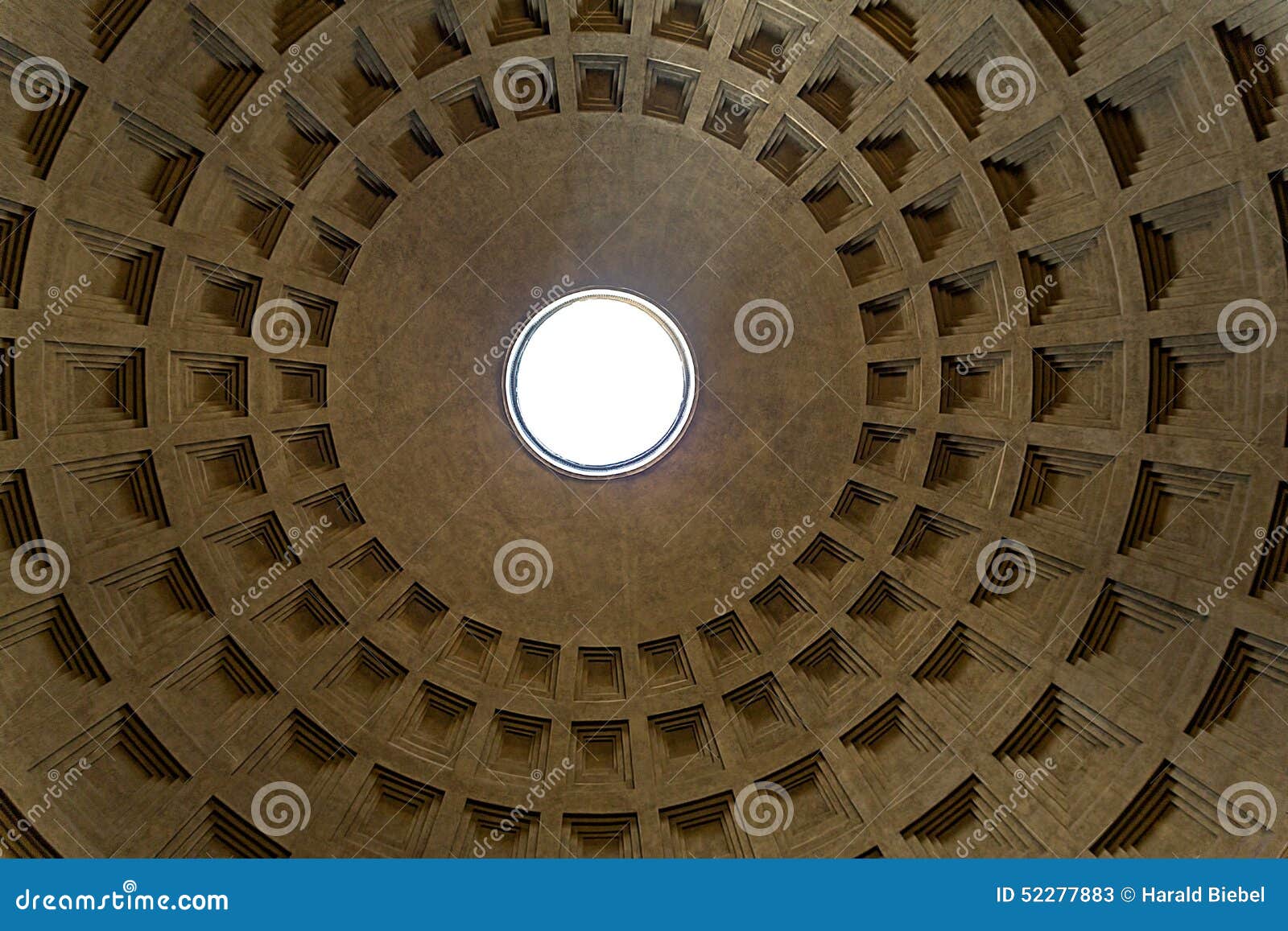 Ceiling Inside the Pantheon Building in Rome, Italy Editorial Stock ...