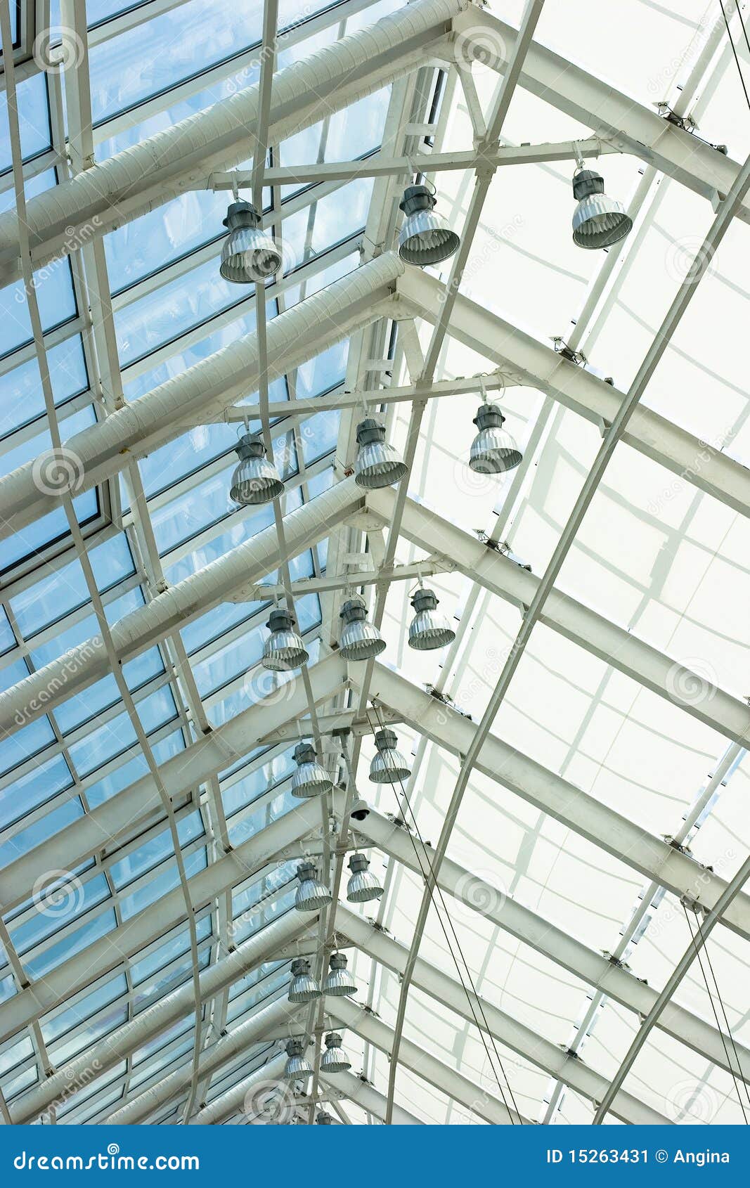 Ceiling Inside Shopping Mall Stock Image - Image of establishment ...