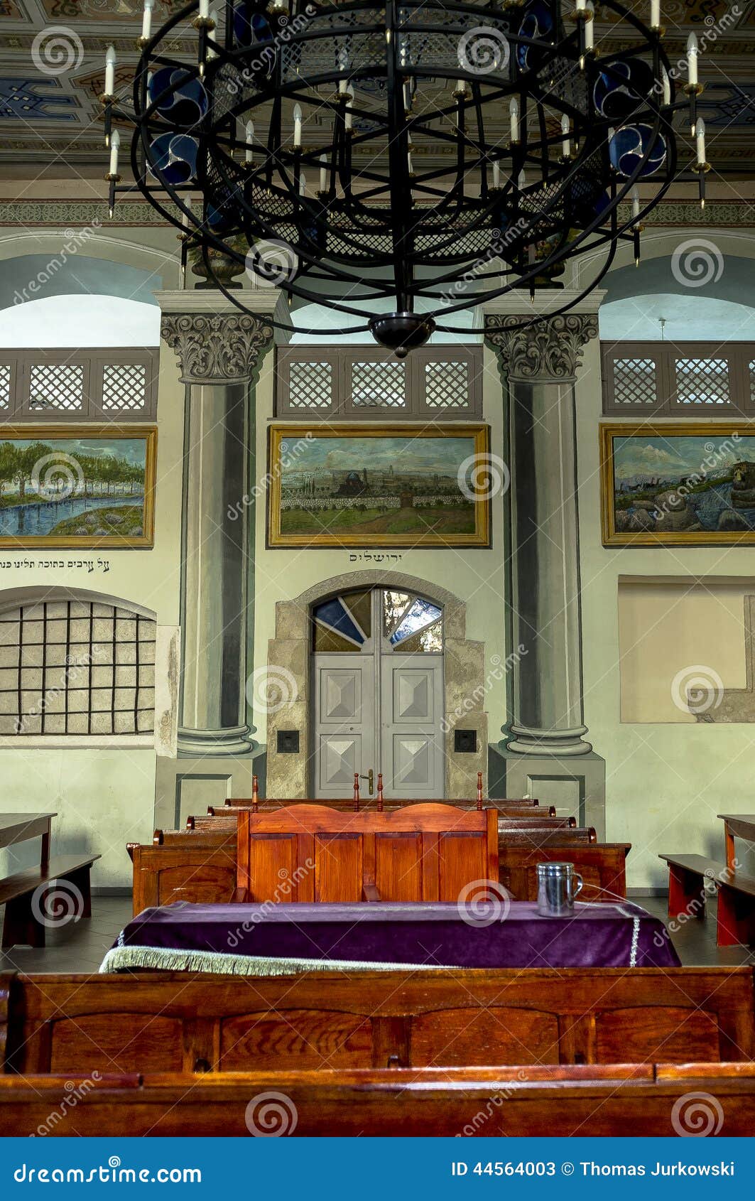 Ceiling Inside the Synagogue Stock Image - Image of altar, floor: 44564003