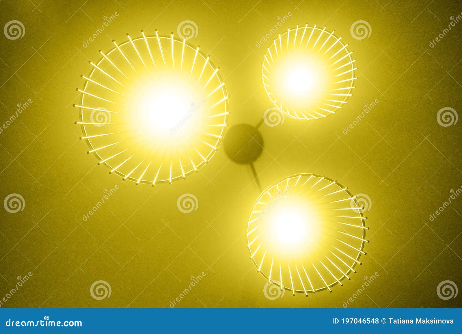 Ceiling Lamp on Bottom View Stock Photo - Image of closeup, apartment ...
