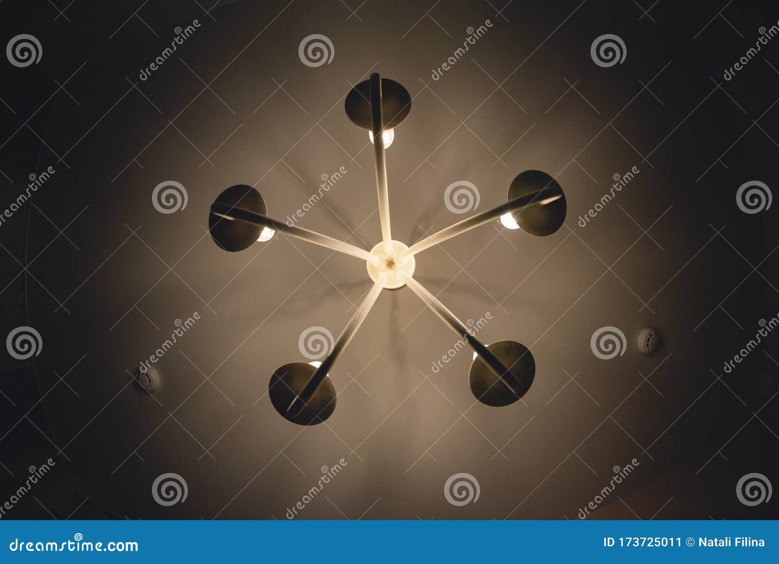 Ceiling lamp stock image. Image of indoor, appartment - 173725011