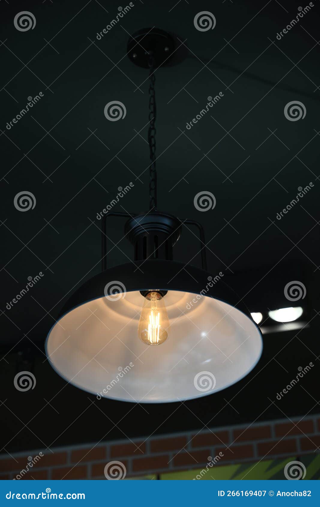Ceiling lamp dim light stock image. Image of home, energy - 266169407