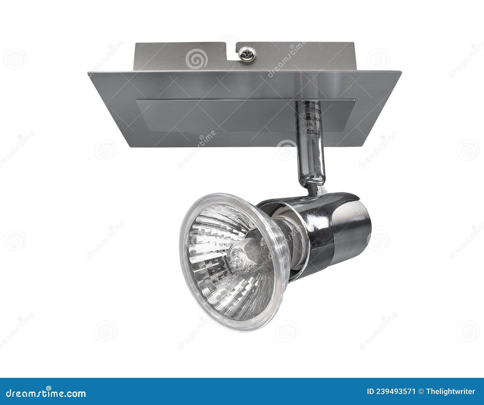 Ceiling Lamp in a Studio Setting, Isolated on White Stock Image - Image ...