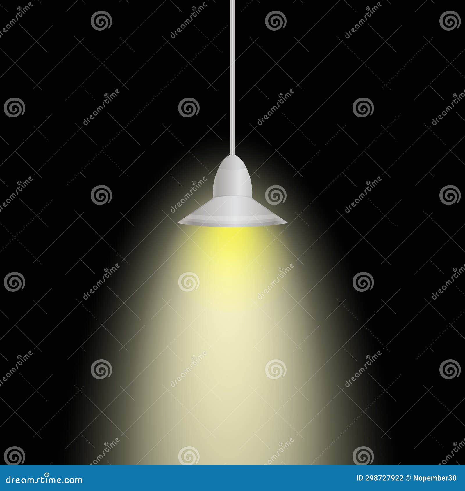 Ceiling lamp stock vector. Illustration of abstract - 298727922