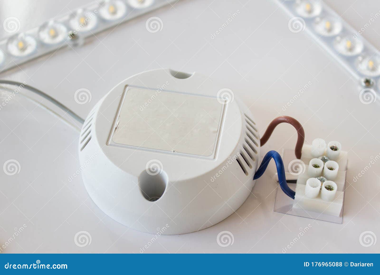 Ceiling LED Lamp Electrical Part Stock Photo - Image of illumination ...