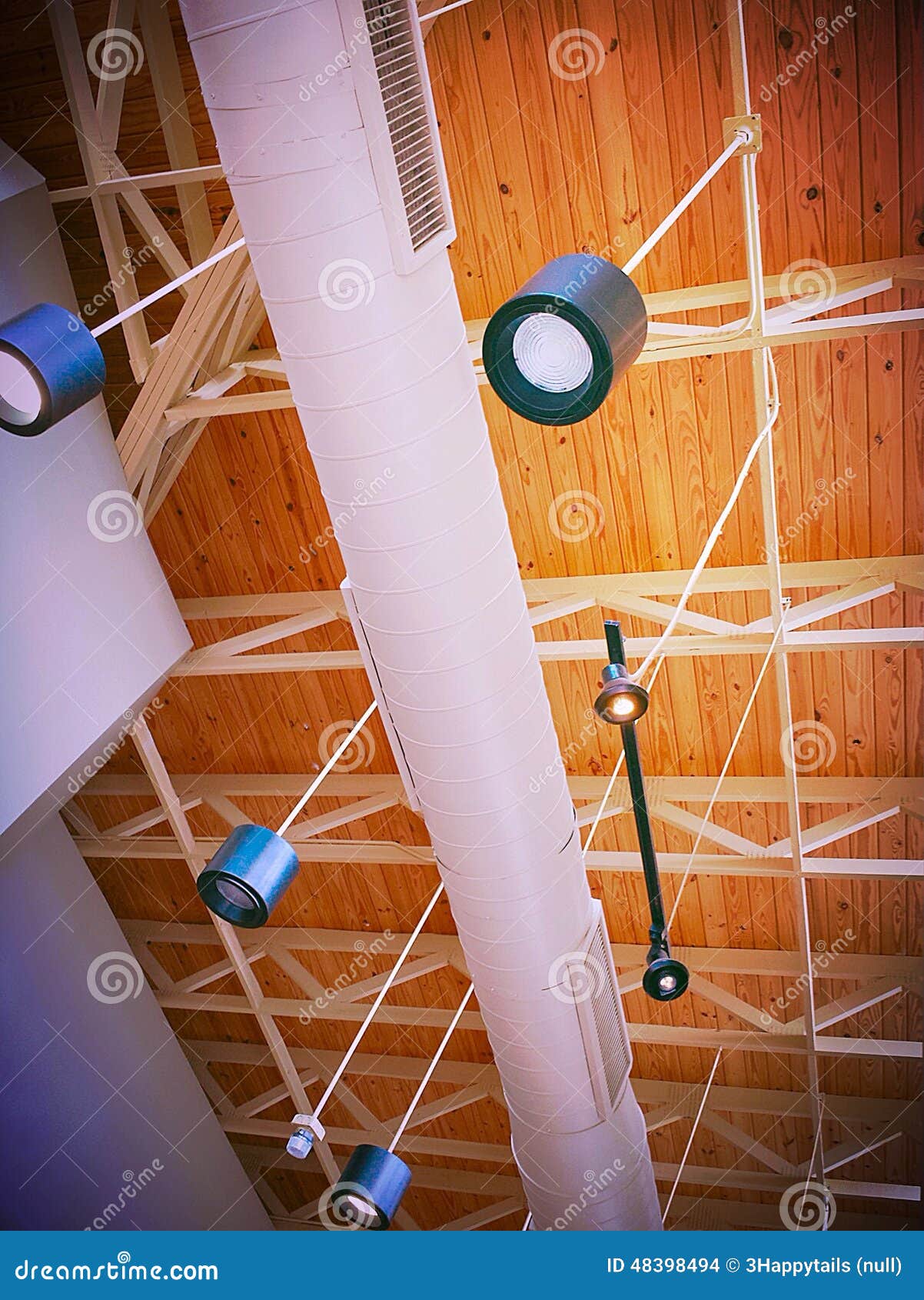 Ceiling light stock photo. Image of ceiling, light, ducts - 48398494