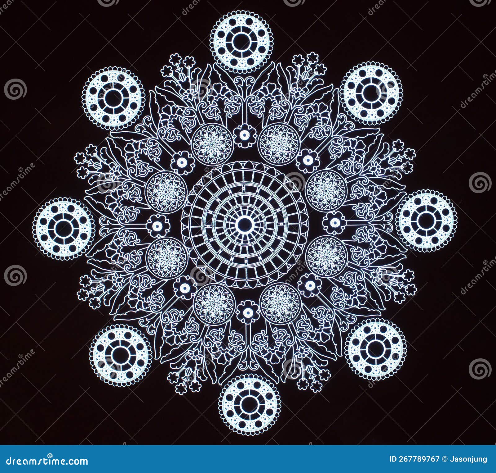 Ceiling light pattern stock illustration. Illustration of circle ...