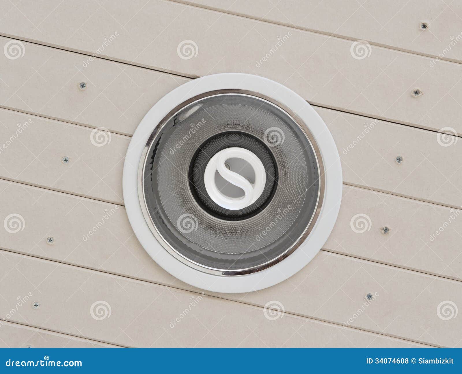 Ceiling Light on Background Stock Photo - Image of electric, halogen ...