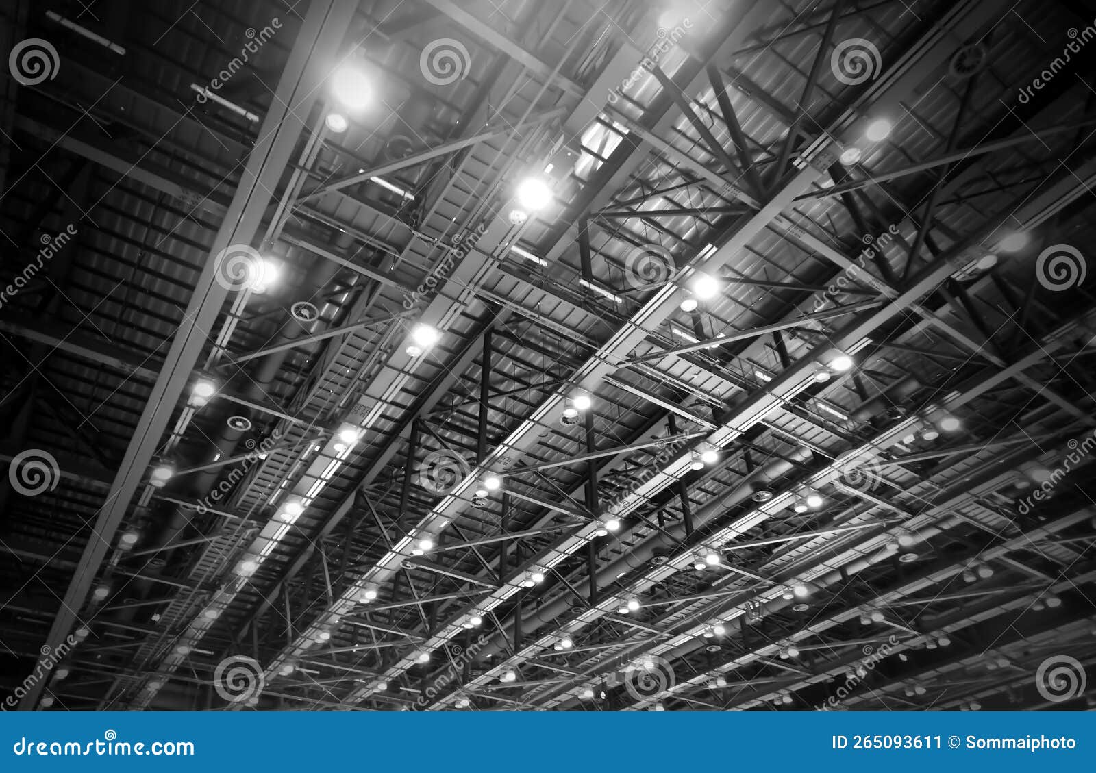 Ceiling Light Bulb in the Exhibition Hall Stock Image - Image of indoor ...