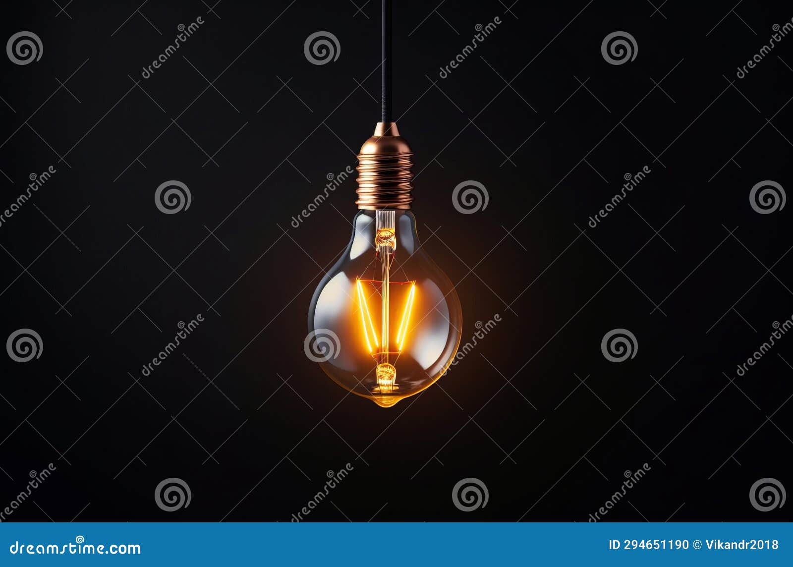 Ceiling Light Bulb Illuminates Stock Photo - Image of style, bright ...