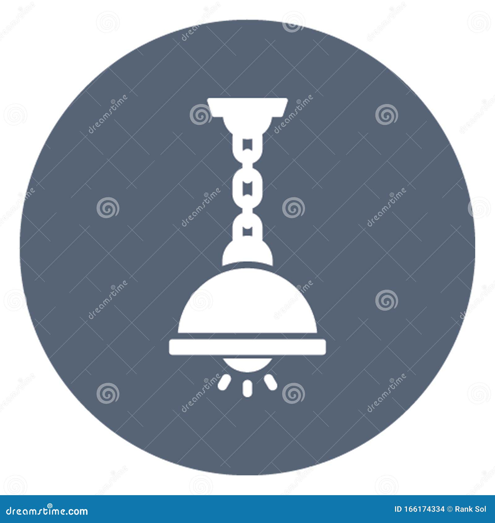 Ceiling Light Isolated Vector Icon Fully Editable Stock Vector ...