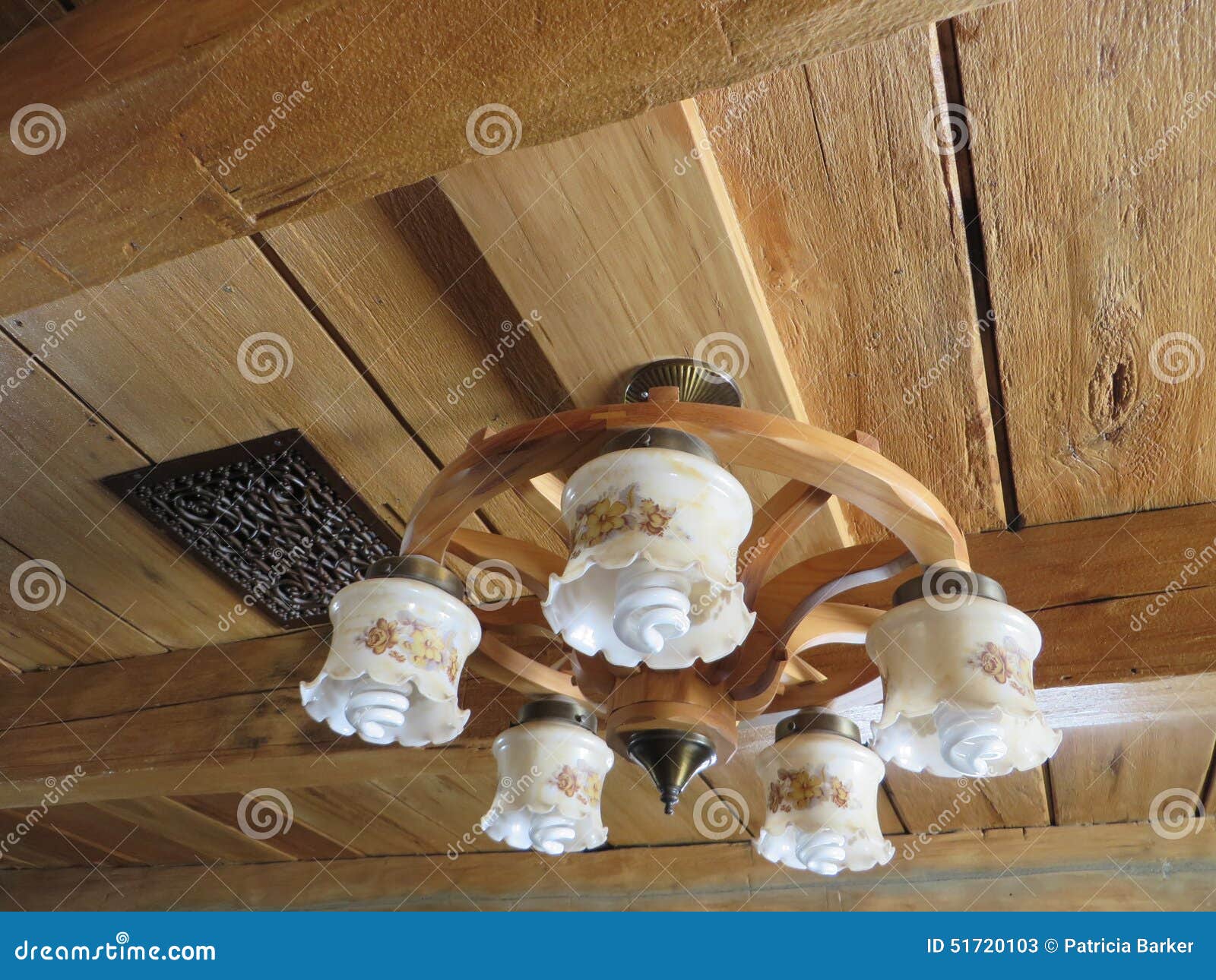 Ceiling Light on Wooden Beams Stock Image - Image of white, beams: 51720103