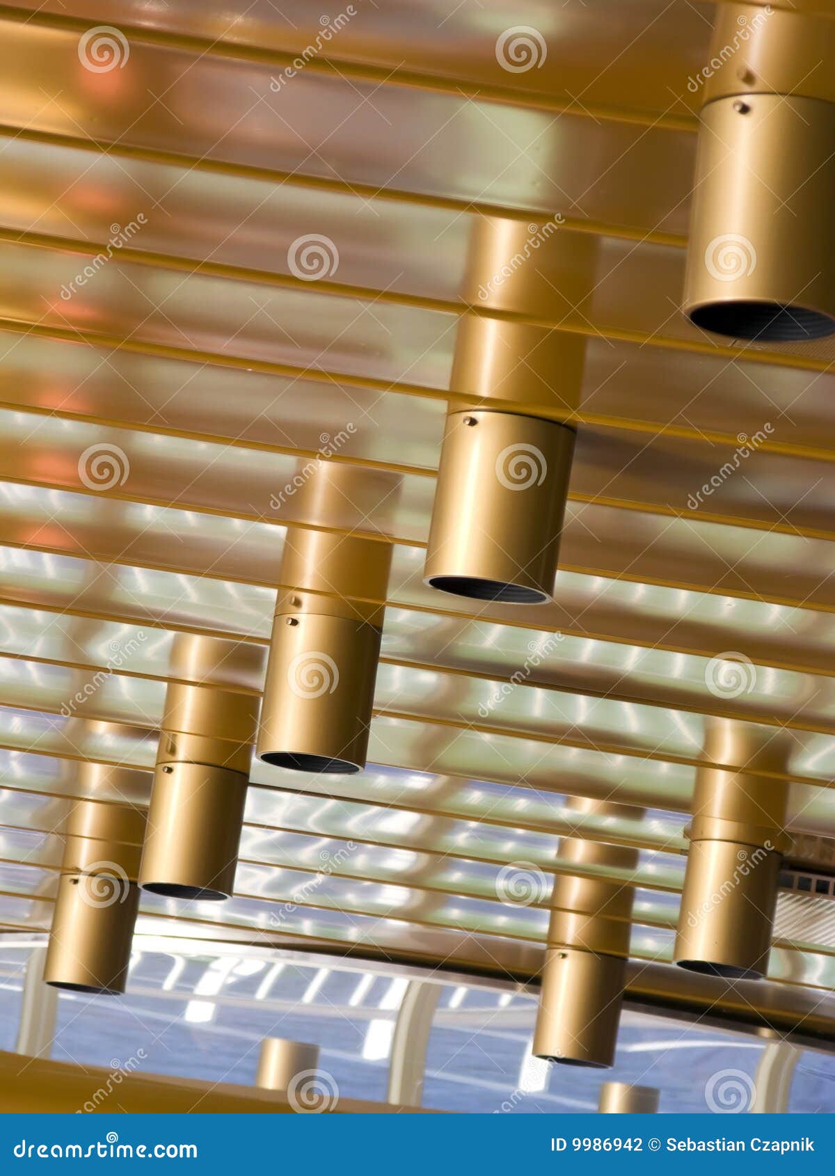 Ceiling lights abstract stock photo. Image of modern, design - 9986942