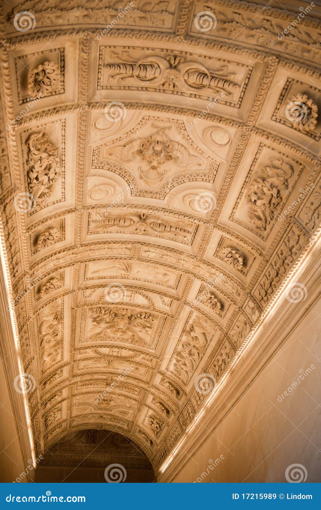 Ceiling in Louvre stock image. Image of france, louvre - 17215989