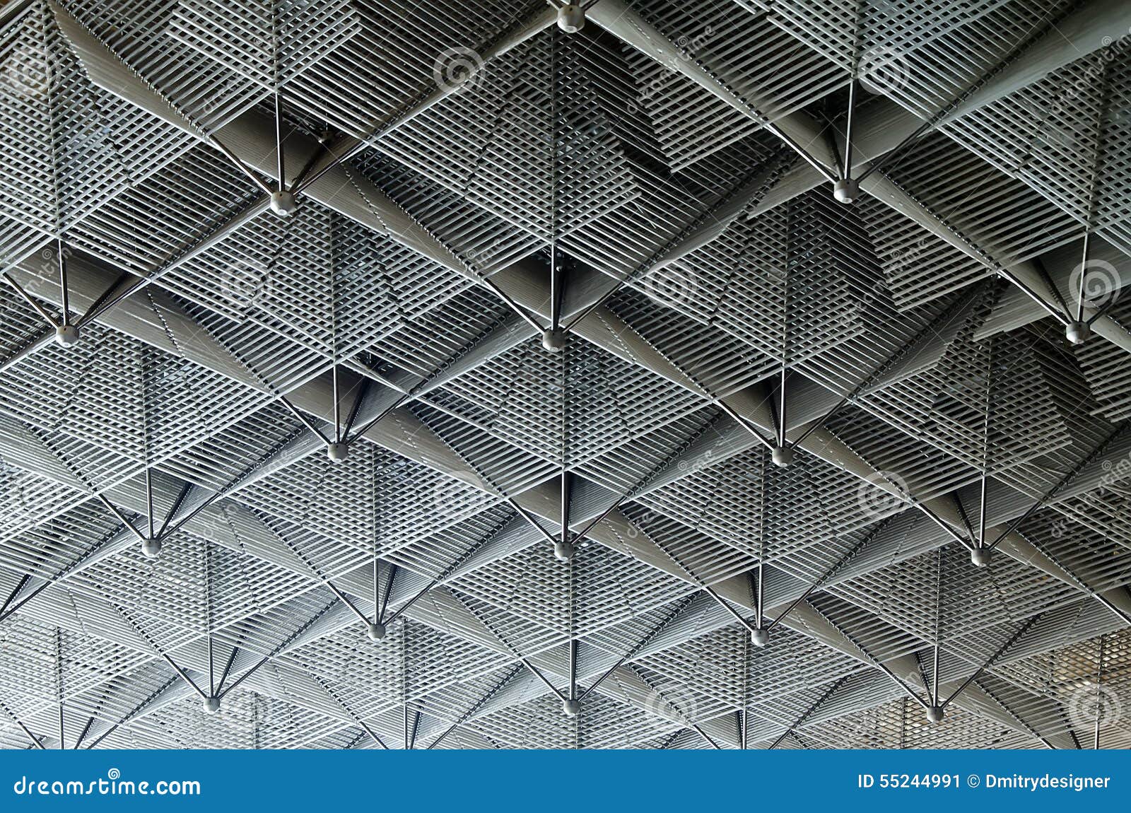 Ceiling is Made of Metal Rods Stock Image - Image of roof, construction ...