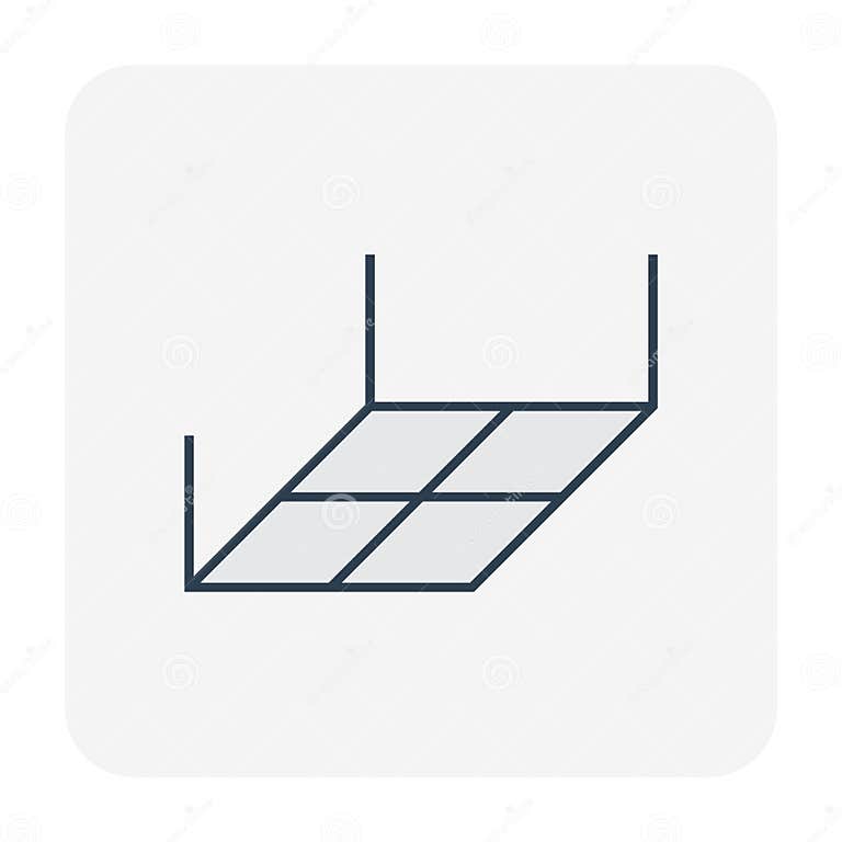 Ceiling material icon stock vector. Illustration of icon - 179927550