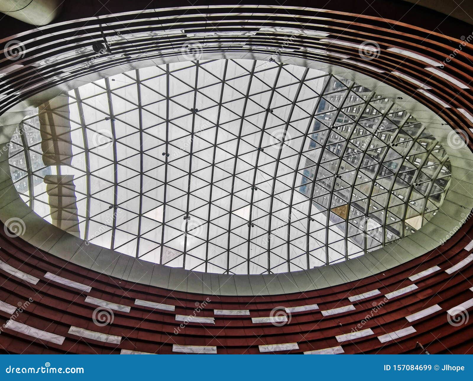 Ceiling of modern building stock image. Image of structure - 157084699