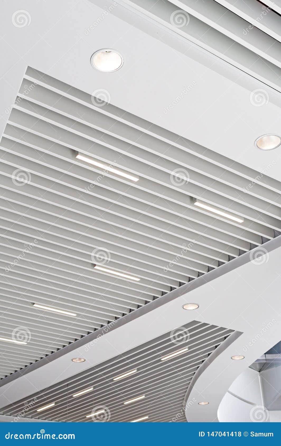Ceiling in Modern Shopping Center Stock Photo - Image of bright ...