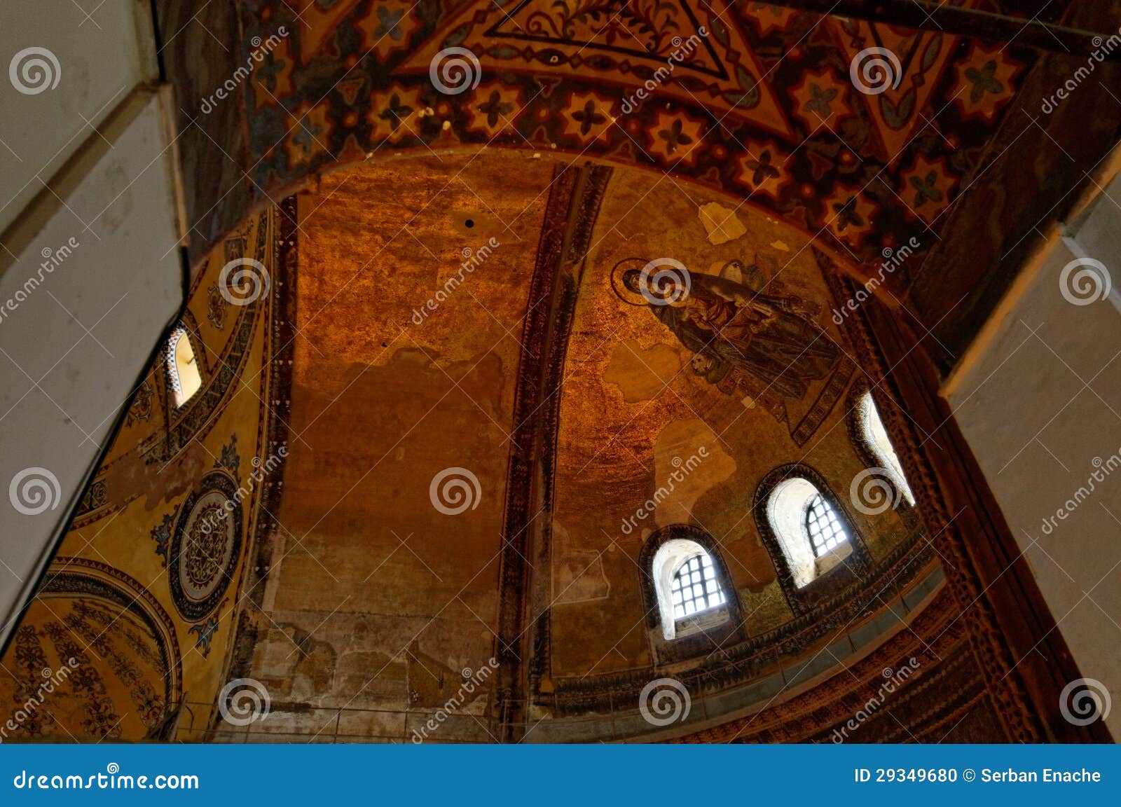 Hagia Sophia Ceiling Mosaics Stock Photo - Image of patterned, interior ...