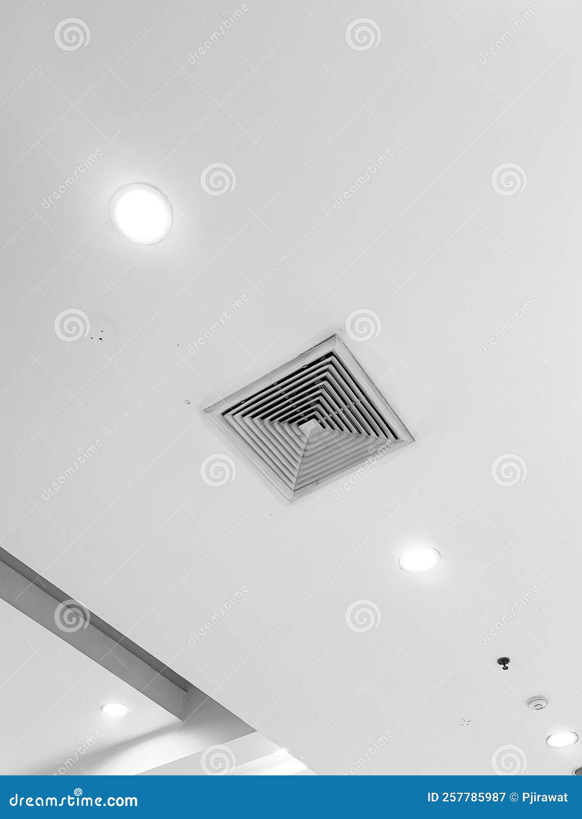 Ceiling Mounted Cassette Type Air Conditioner Stock Image - Image of ...