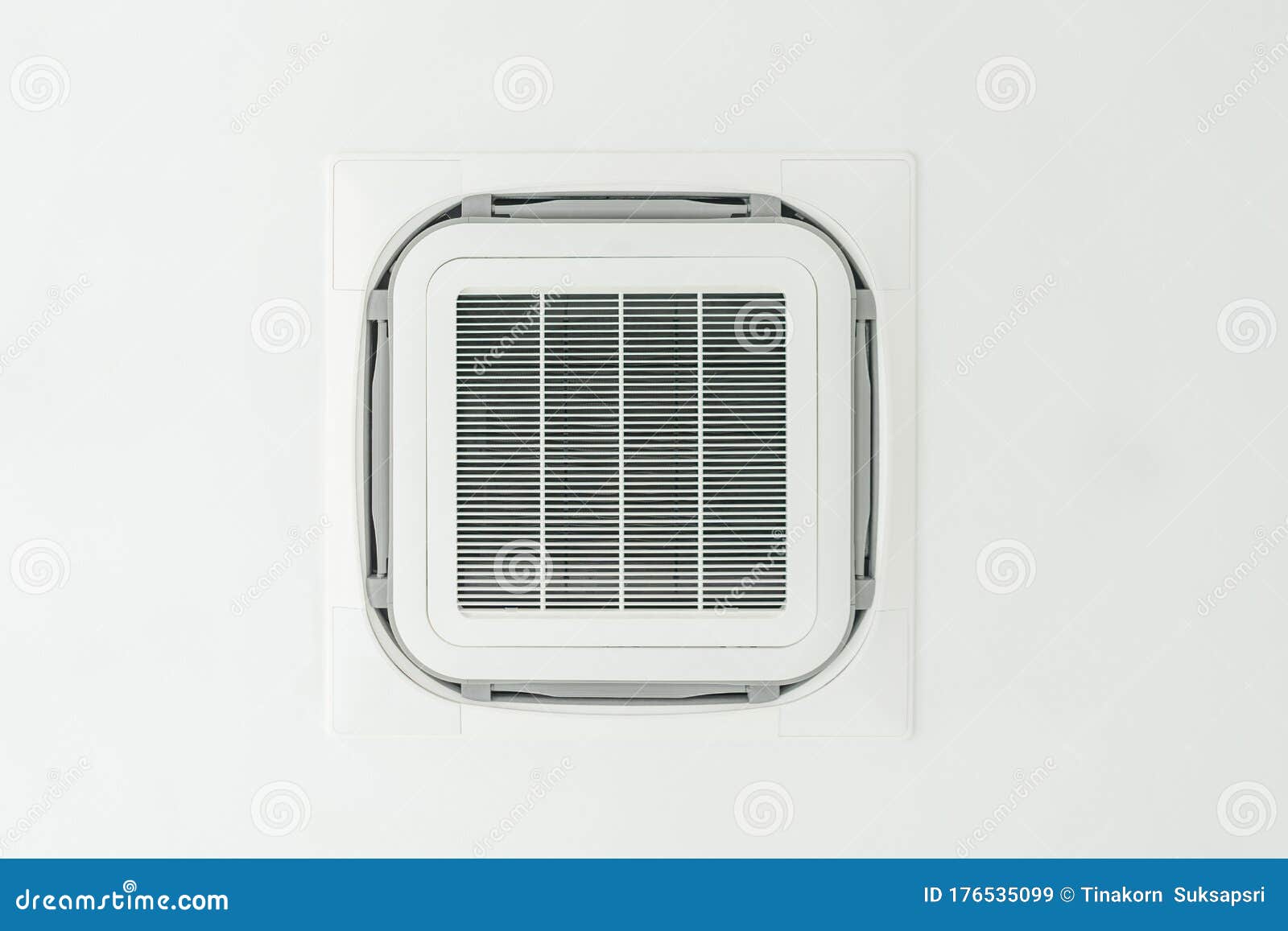Ceiling Mounted Cassette Type Air Conditioner in the Modern Building ...