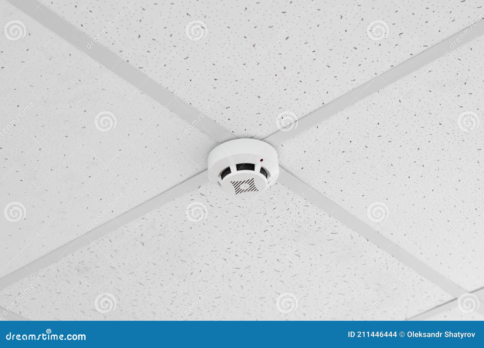 Ceiling-mounted Fire Safety Sensor. Stock Photo - Image of safety ...