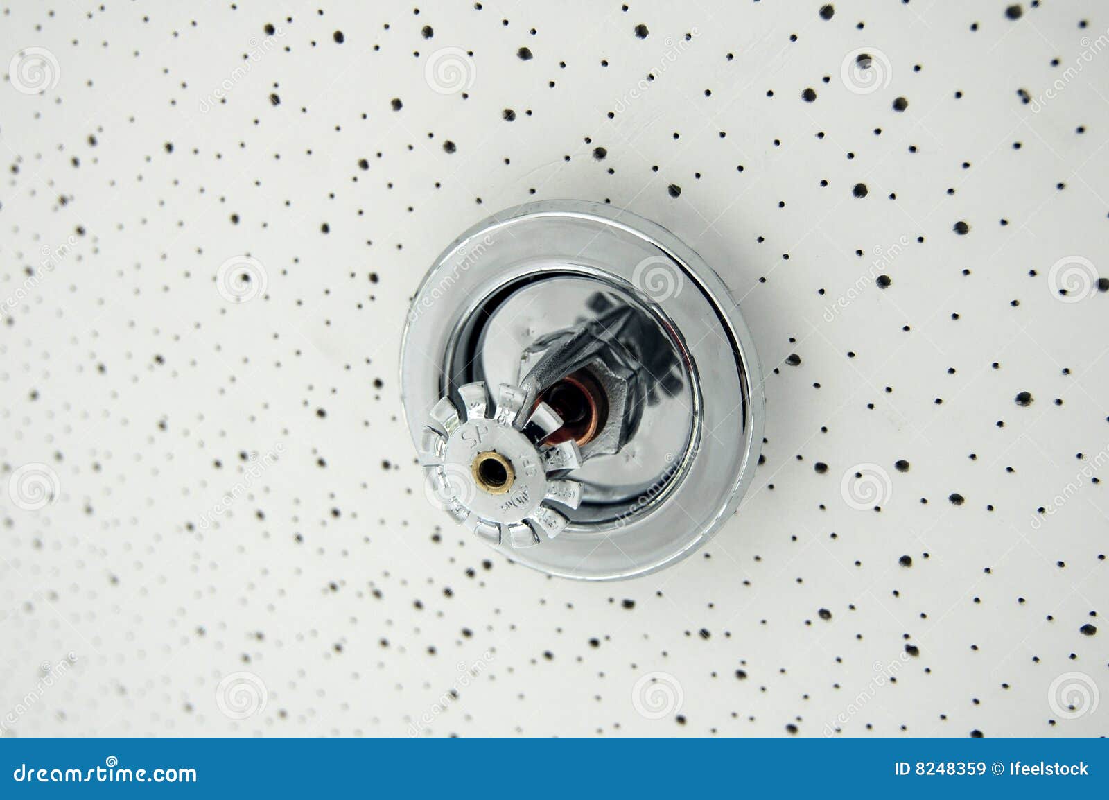 Ceiling Mounted Fire Sprinkler Stock Image - Image of heat, alarm: 8248359