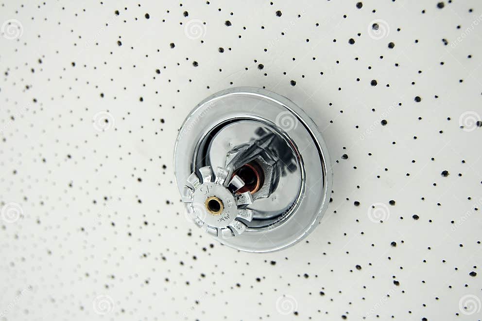 Ceiling Mounted Fire Sprinkler Stock Image - Image of heat, alarm: 8248359