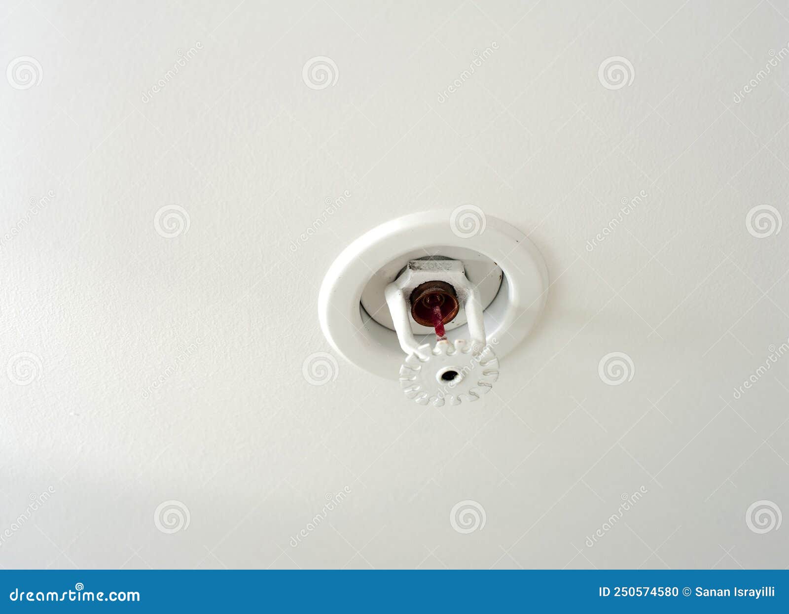Ceiling Mounted Fire Sprinkler Stock Photo - Image of detects, head ...