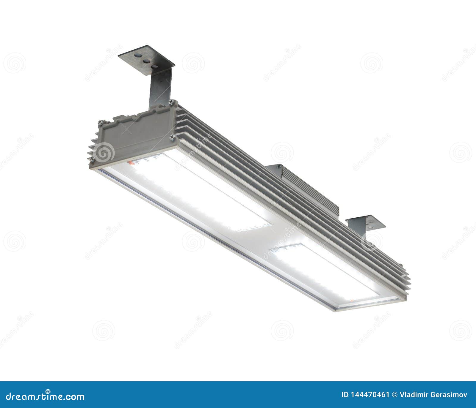 Ceiling Mounted LED Light Isolated Stock Image - Image of housing ...