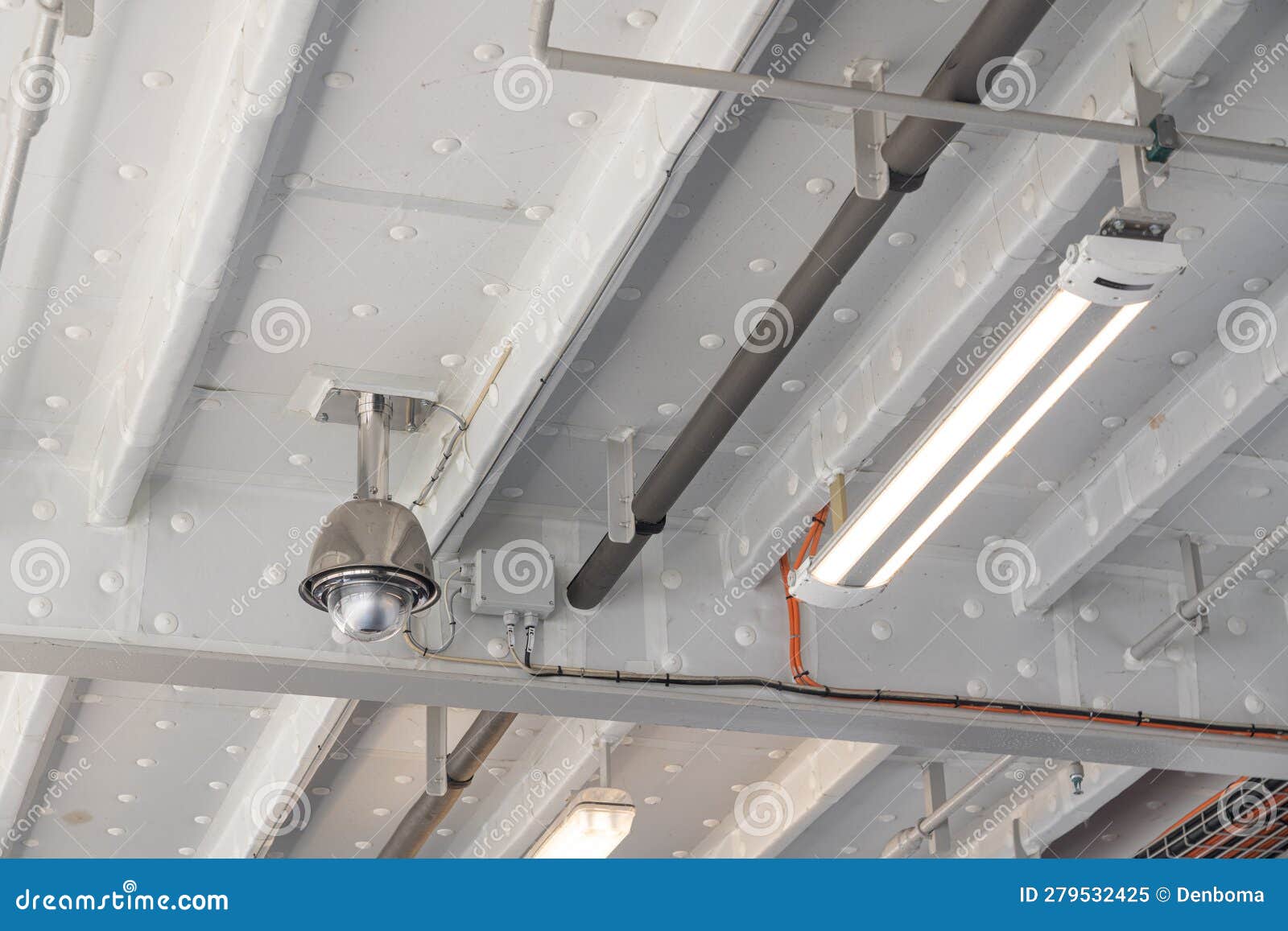 Ceiling Mounted Security Camera Stock Image - Image of recorder ...