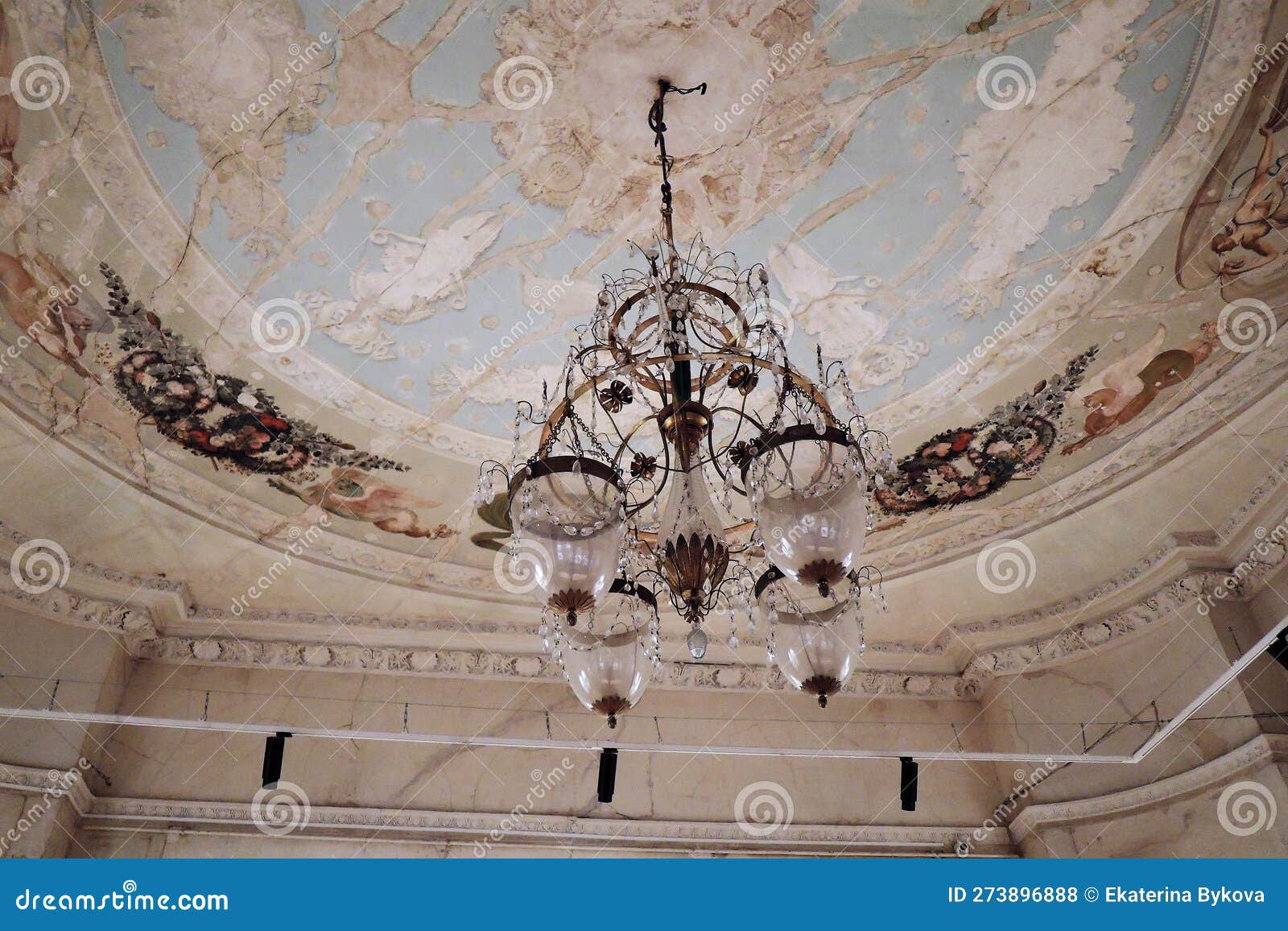 Ceiling of the Museum of Architecture in Moscow. Editorial Stock Photo ...
