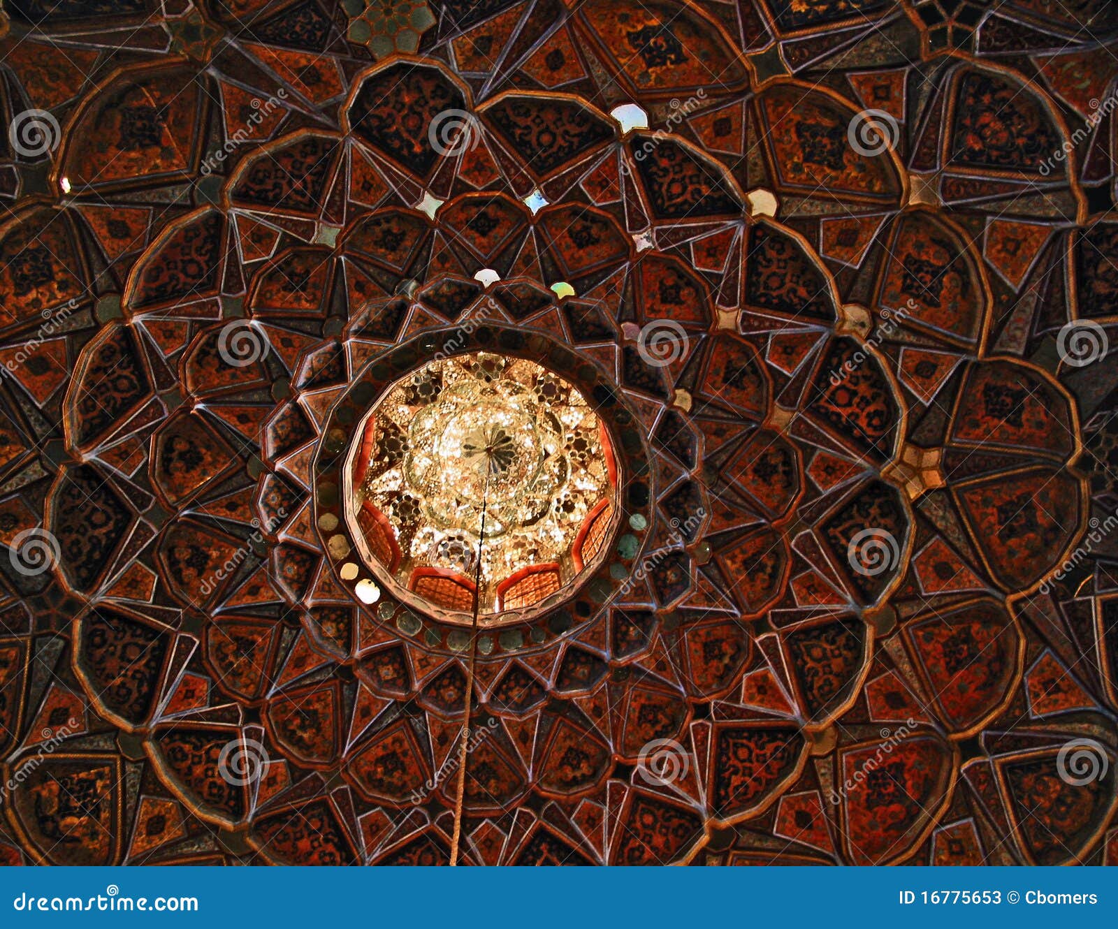 Ceiling Nasht Behesht Palace, Isfahan Stock Image - Image of world ...