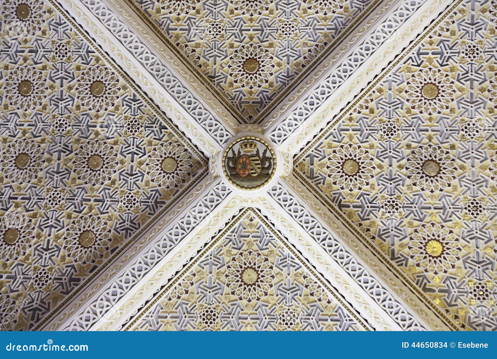 Ceiling Painted and Decorated Stock Photo - Image of architecture ...