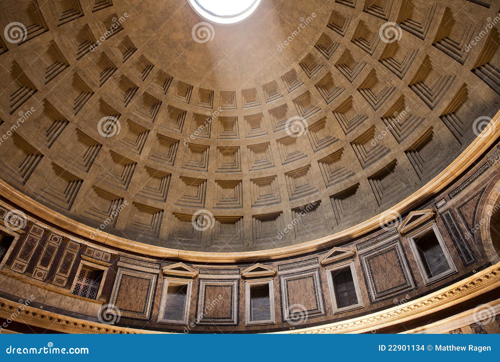 Ceiling of the Pantheon stock photo. Image of italy, dome - 22901134