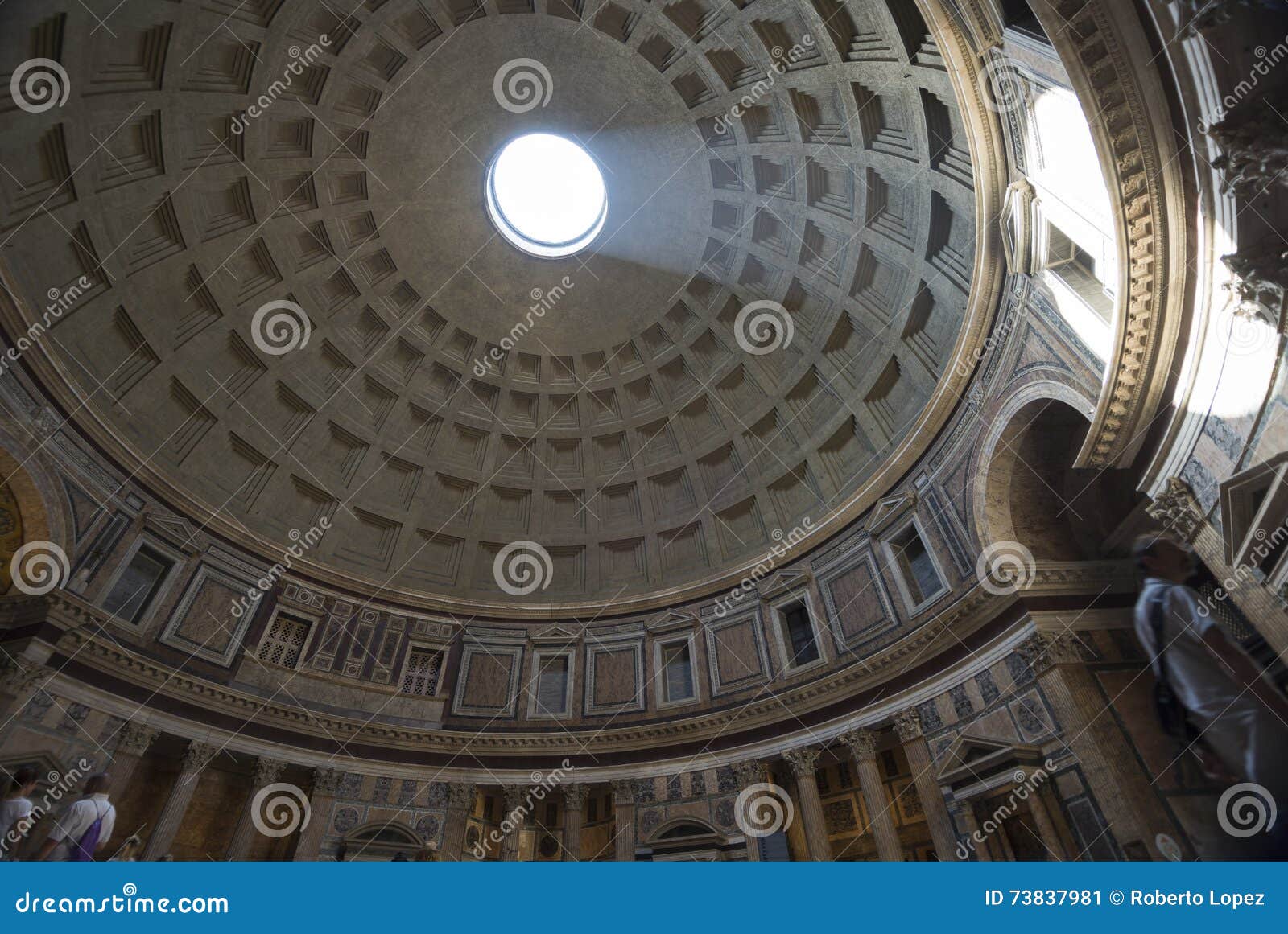 Ceiling of Pantheon stock image. Image of color, building - 73837981