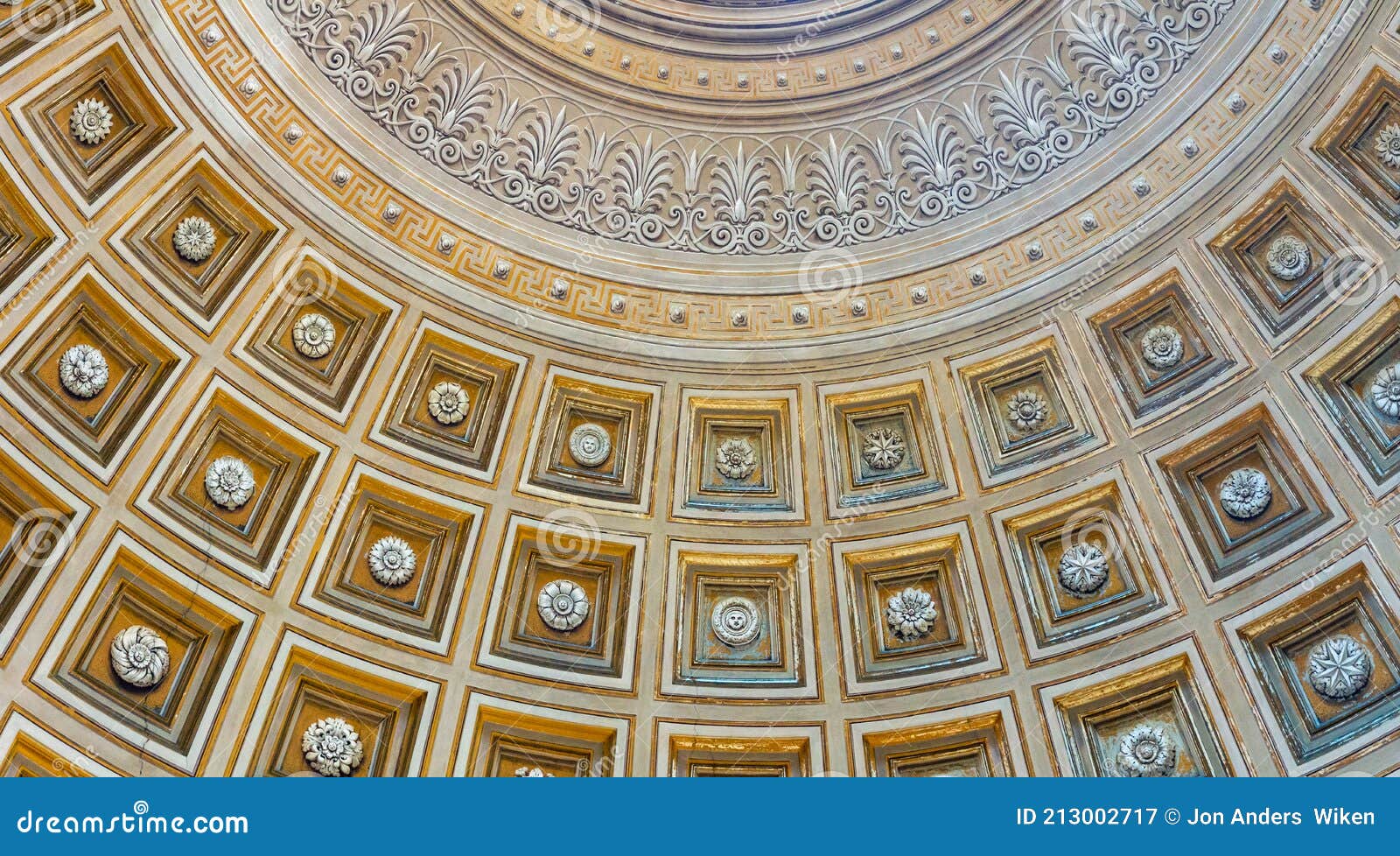 Ceiling with Pattern and Texture in the Vatican City Editorial ...