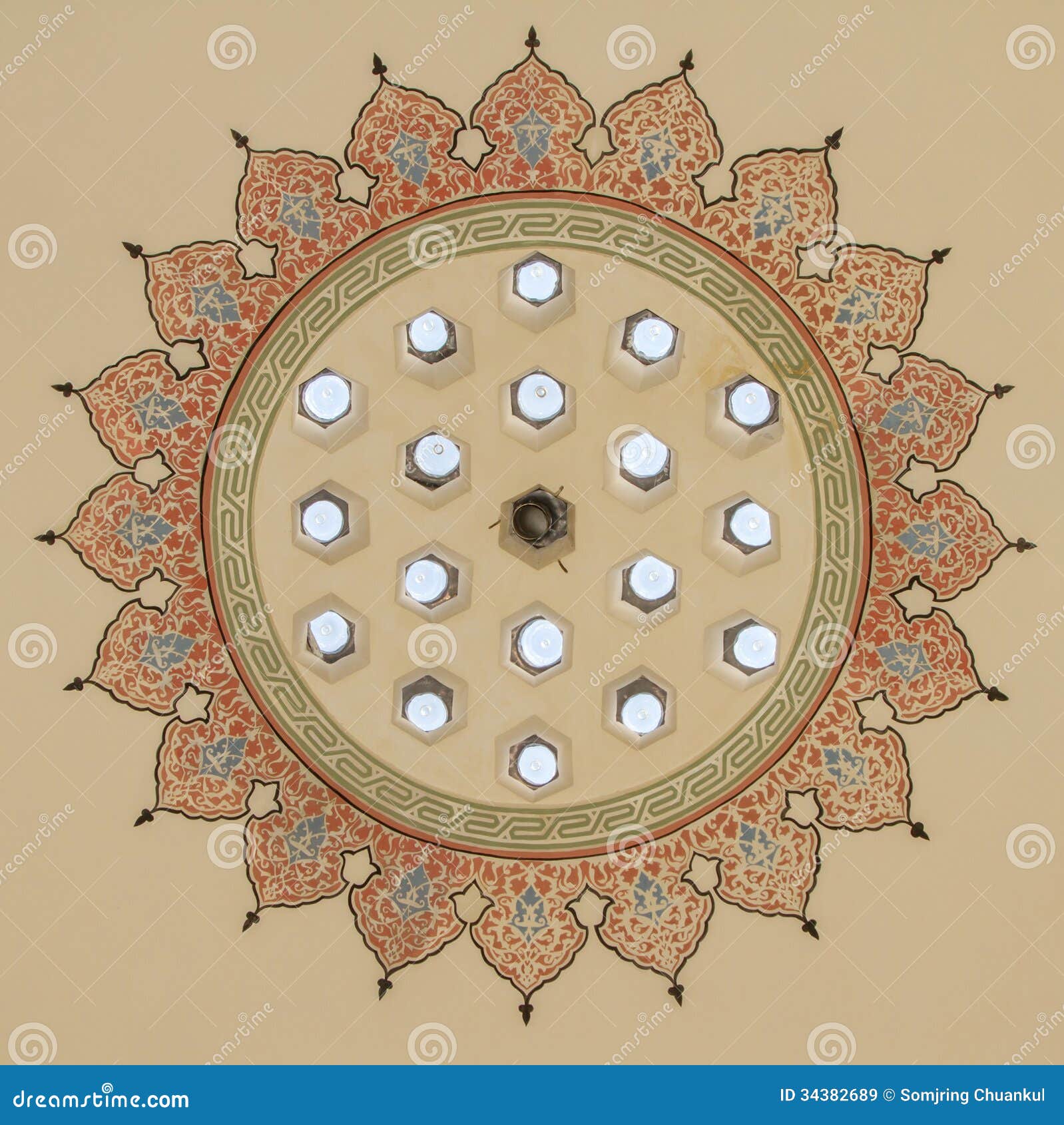 Ceiling stock image. Image of eastern, repeating, arabic - 34382689
