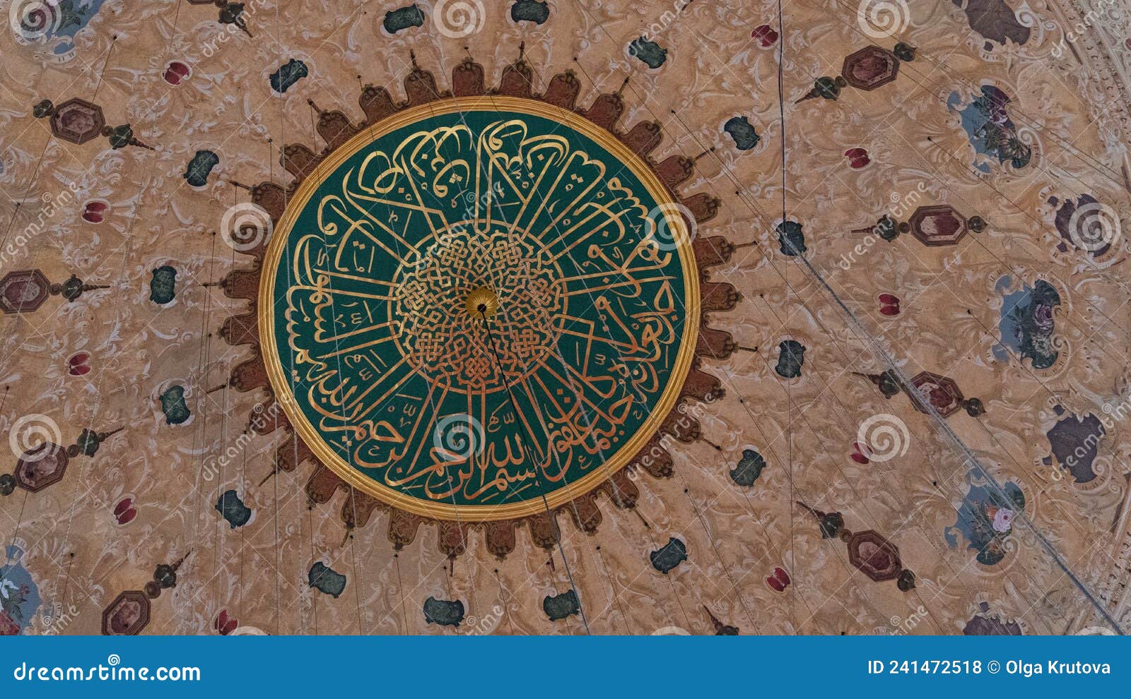 Ceiling Patterns in the Mosques of Istanbul, Turkey Stock Photo - Image ...