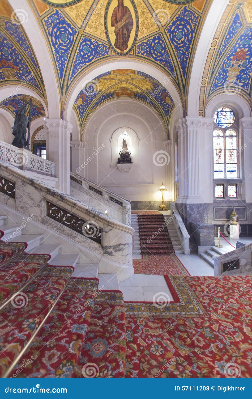 Ceiling of the Peace Palace Stock Photo - Image of carnegieplein ...