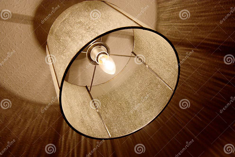 Ceiling Pendant Light and Dramatic Reflection. Stock Photo - Image of ...